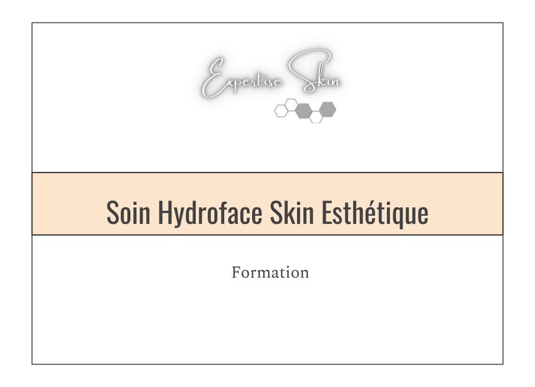 L'hydroface skin® - Expertise Skin Formation